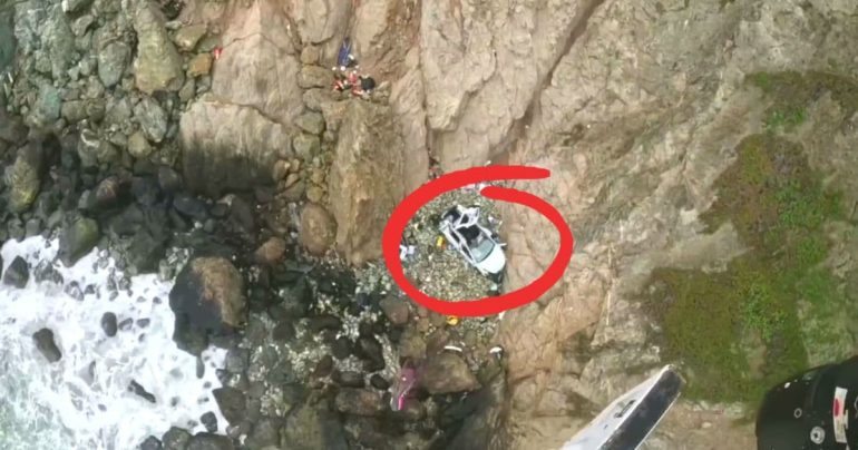 Family Of 4 Miraculously Survives After Tesla Plunges Off 250-Foot ...