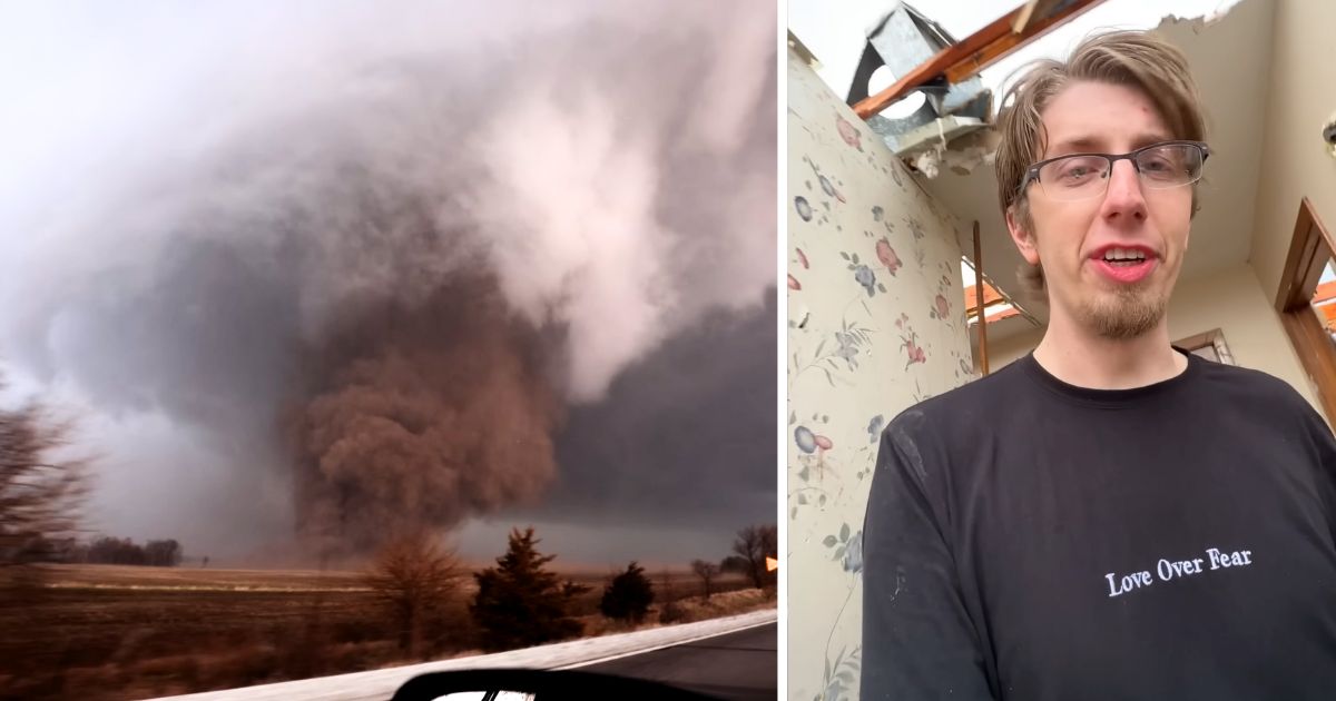 Storm Chaser Prays During Tornado, Finds Elderly Couple Unharmed Inside ...